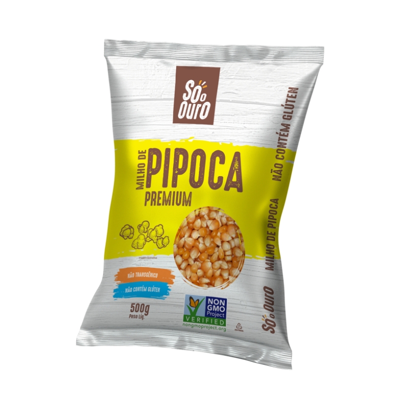 Milho de Pipoca Premium 500g - Só Ouro - Casa do Sertão - Alimentação ...